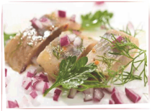 Harengs marinés ou fumés et Matjes cuisinés